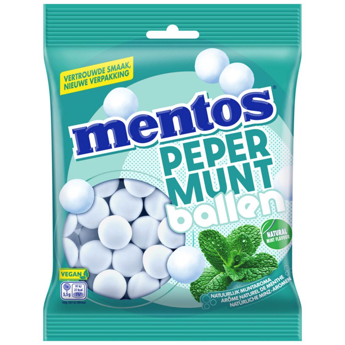 Mentos Pepermuntballen 220g