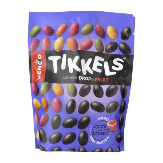 Venco Tikkels Mix van Drop & Fruit 235g