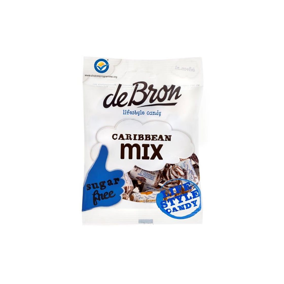 De Bron Caribean & Cream Toffees Suikervrij 90g
