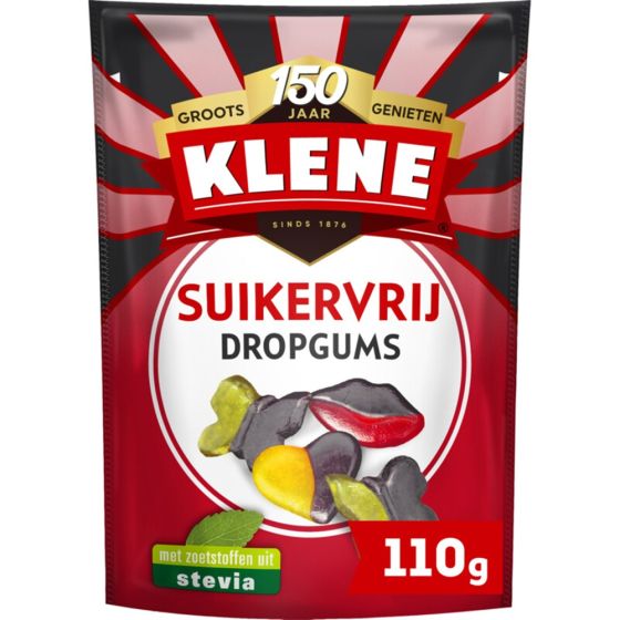 Klene Dropgums Suikervrij 110g
