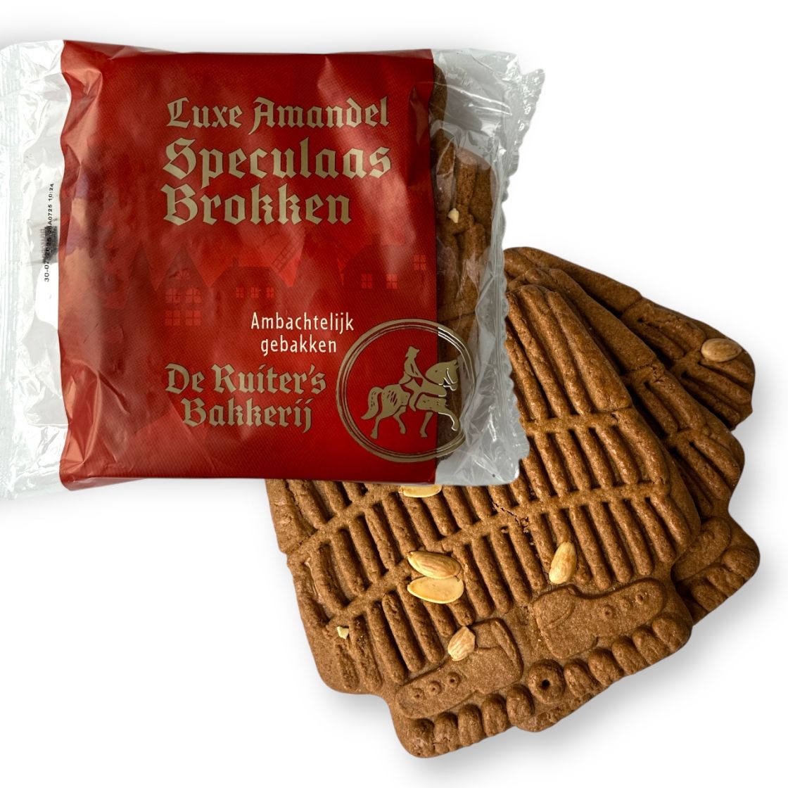 De Ruiter's Bakkerij Luxe Amandel Speculaas Brokken 450g