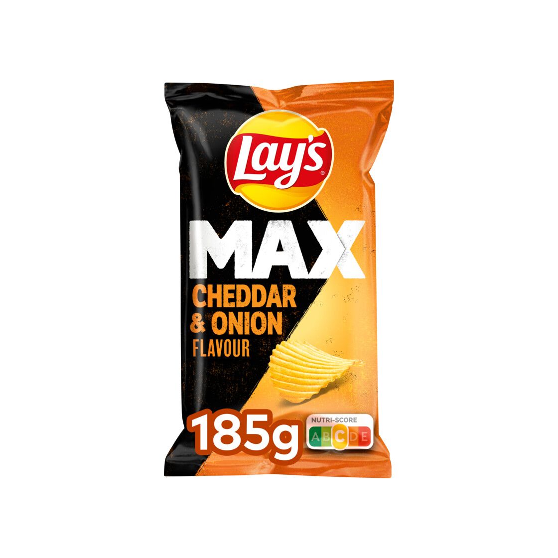 Lays MAX Cheddar Onion Chips 185g
