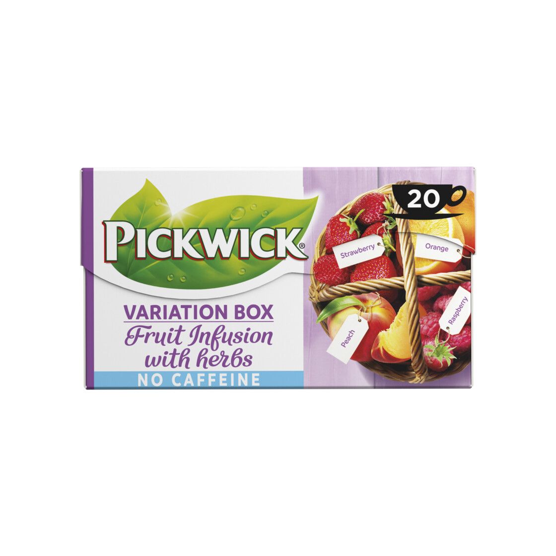 Pickwick Fruit Infusion Groene Thee met 4 soorten fruit zonder cafeïne